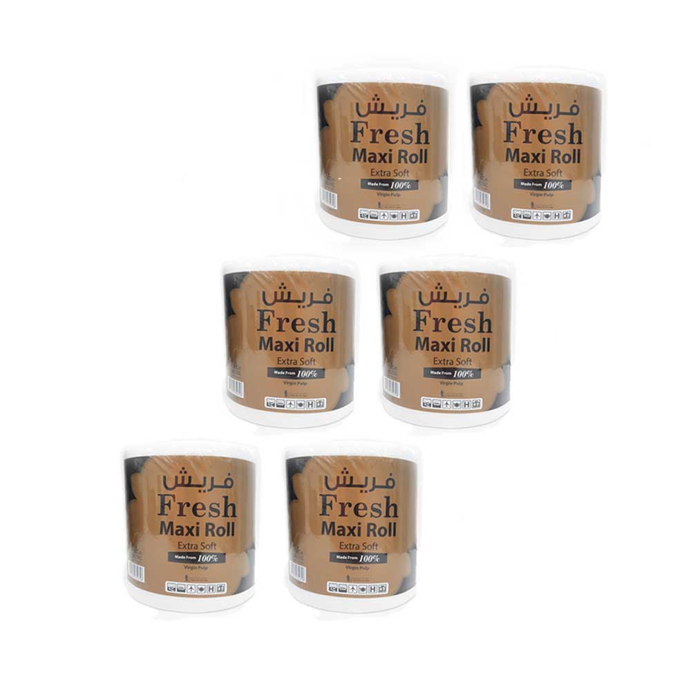Fresh Maxi Roll 750 Grams 2 Ply Embossed 6 Pieces – Your One Stop ...