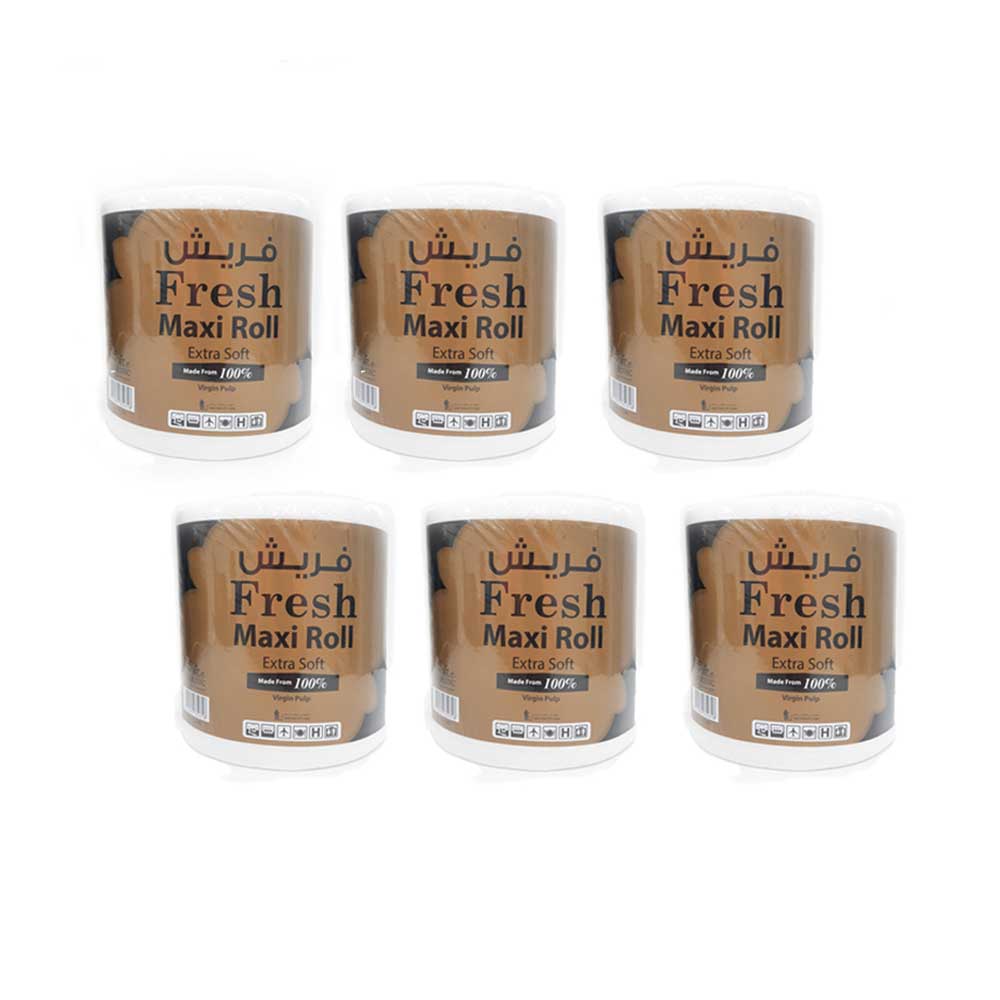 Fresh Maxi Roll 800 Grams 2 Ply Embossed 6 Pieces – Your One Stop ...